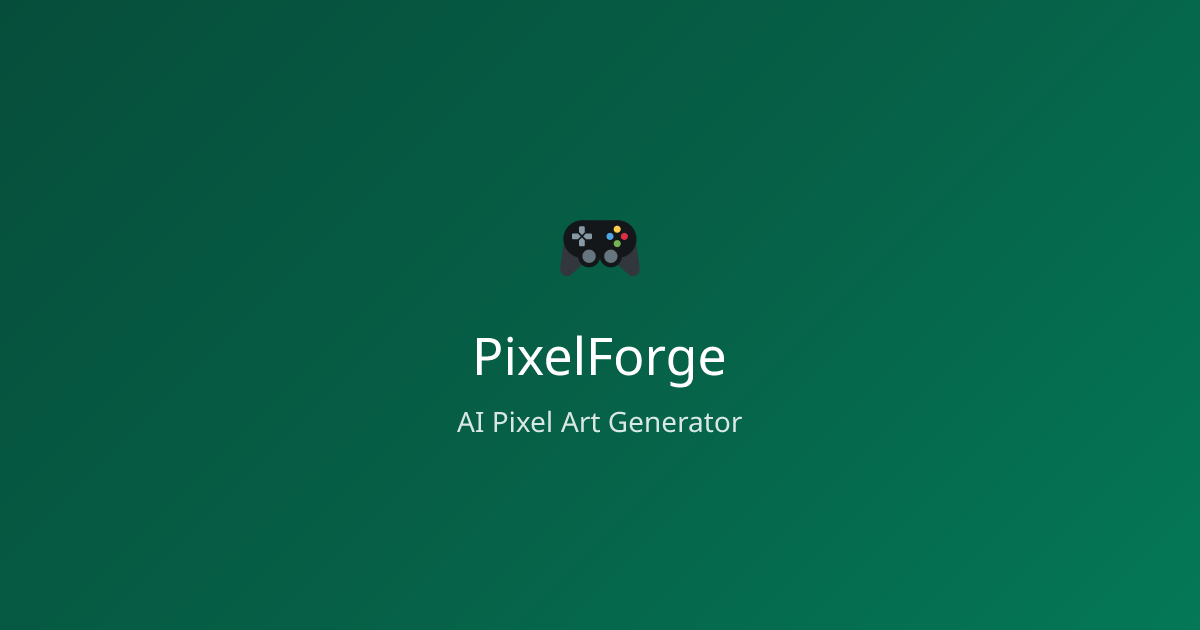 PixelForge — AI Pixel Art Generator